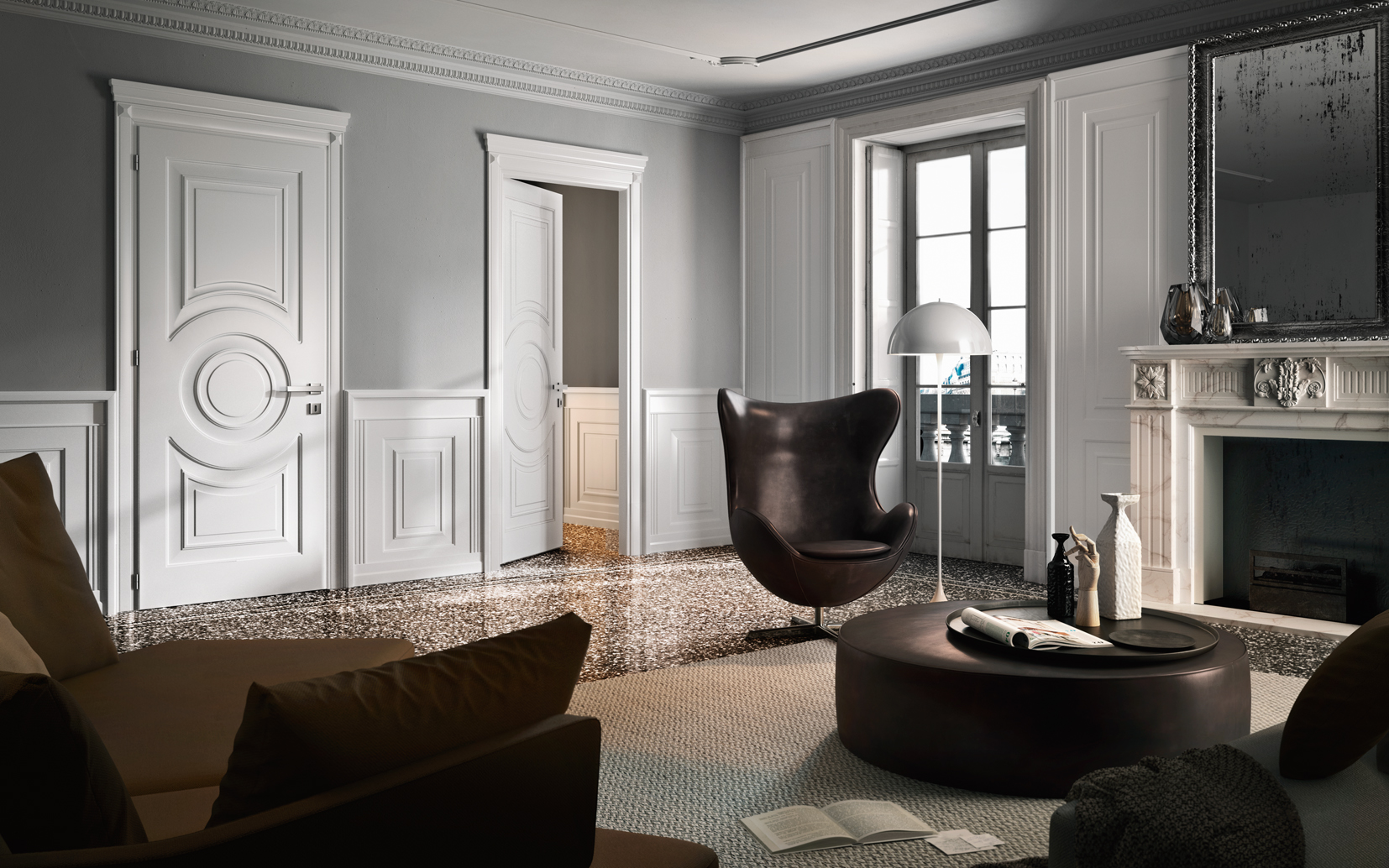 Portes en avec décorations en or, argent: collection Doré | Garofoli