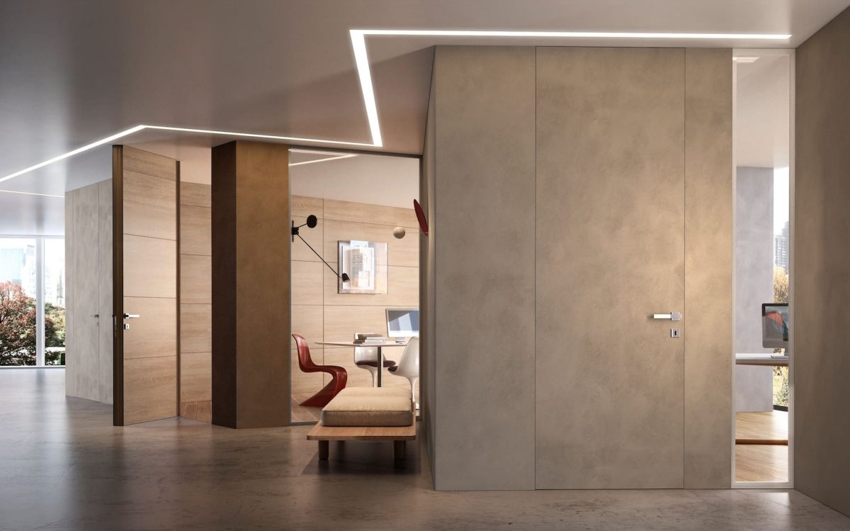 Flush-to-wall doors for interiors | Garofoli